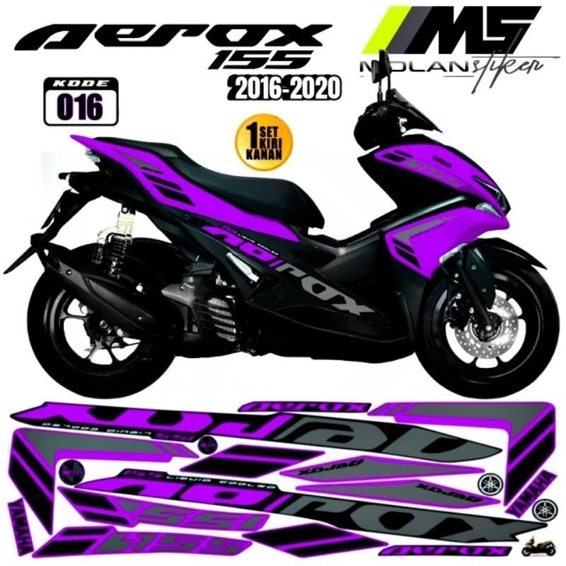 Jual Decal Sticker Striping Variasi Aerox Old Aerox 155 Old 2016-2019 ...