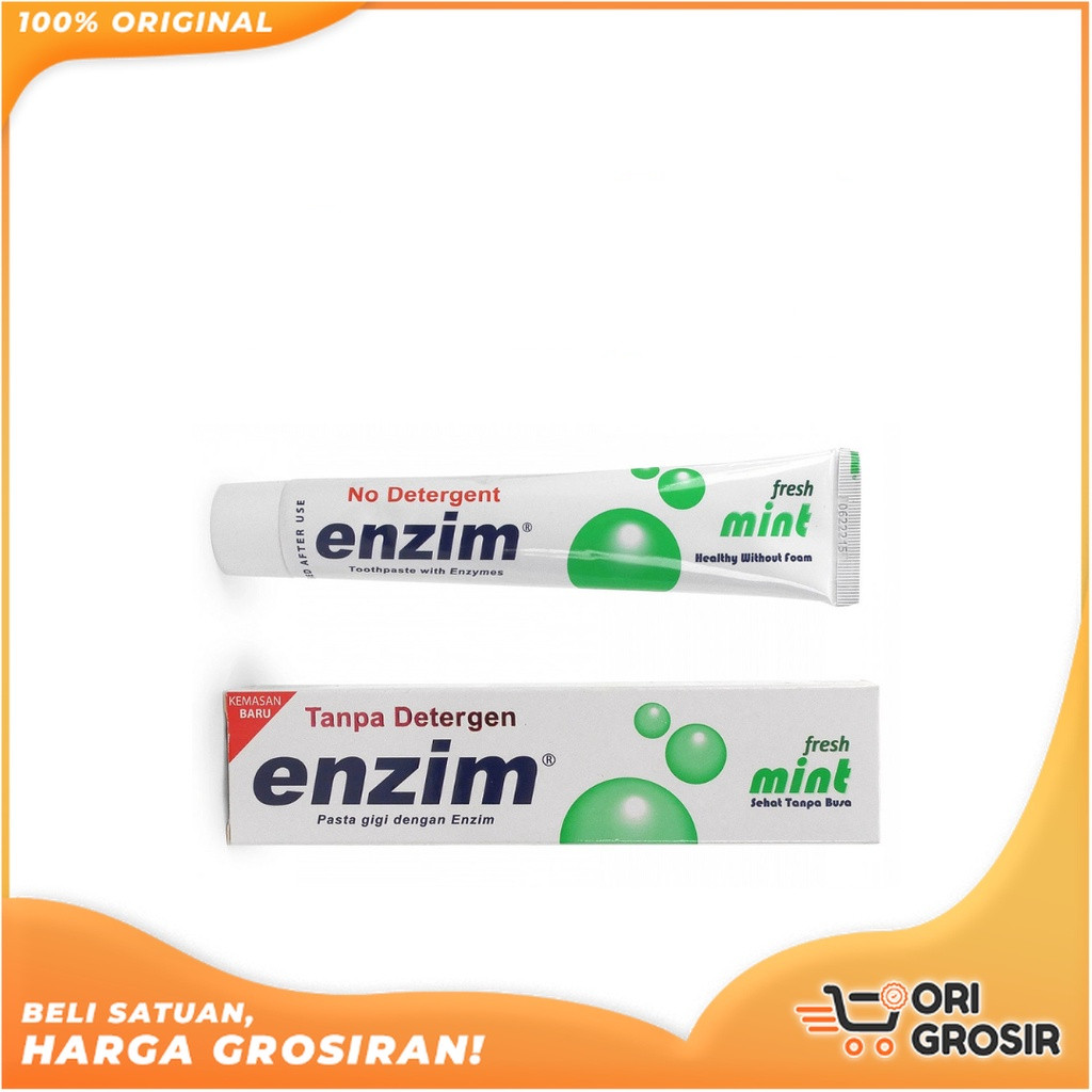 Jual Ori Grosir Enzim Pasta Gigi Enzim Fresh Mint Original 42gr 63gr ...