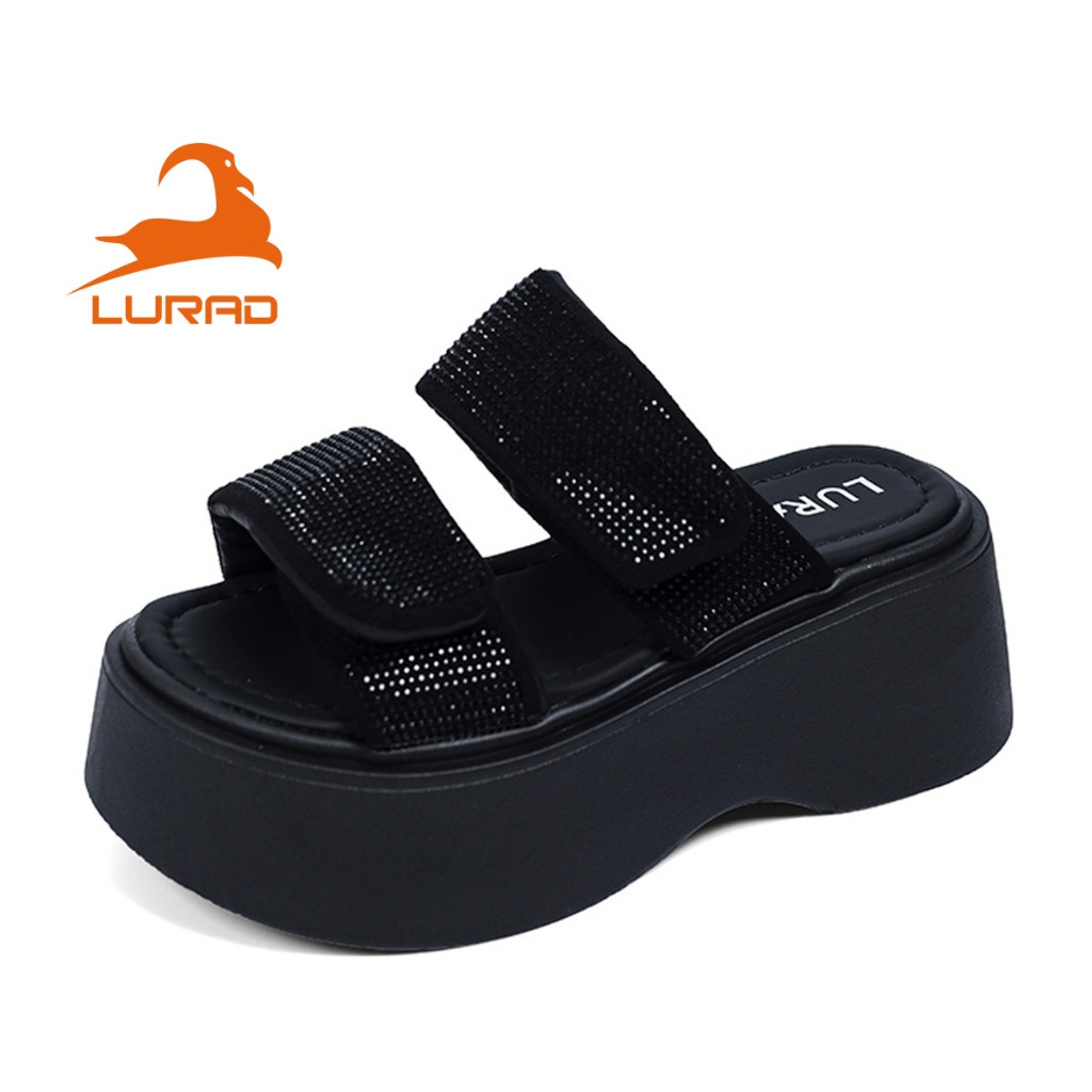 Jual LURAD Sandal Wanita Hak Tebal Tinggi Ootd Kondangan Sandal Cewek ...