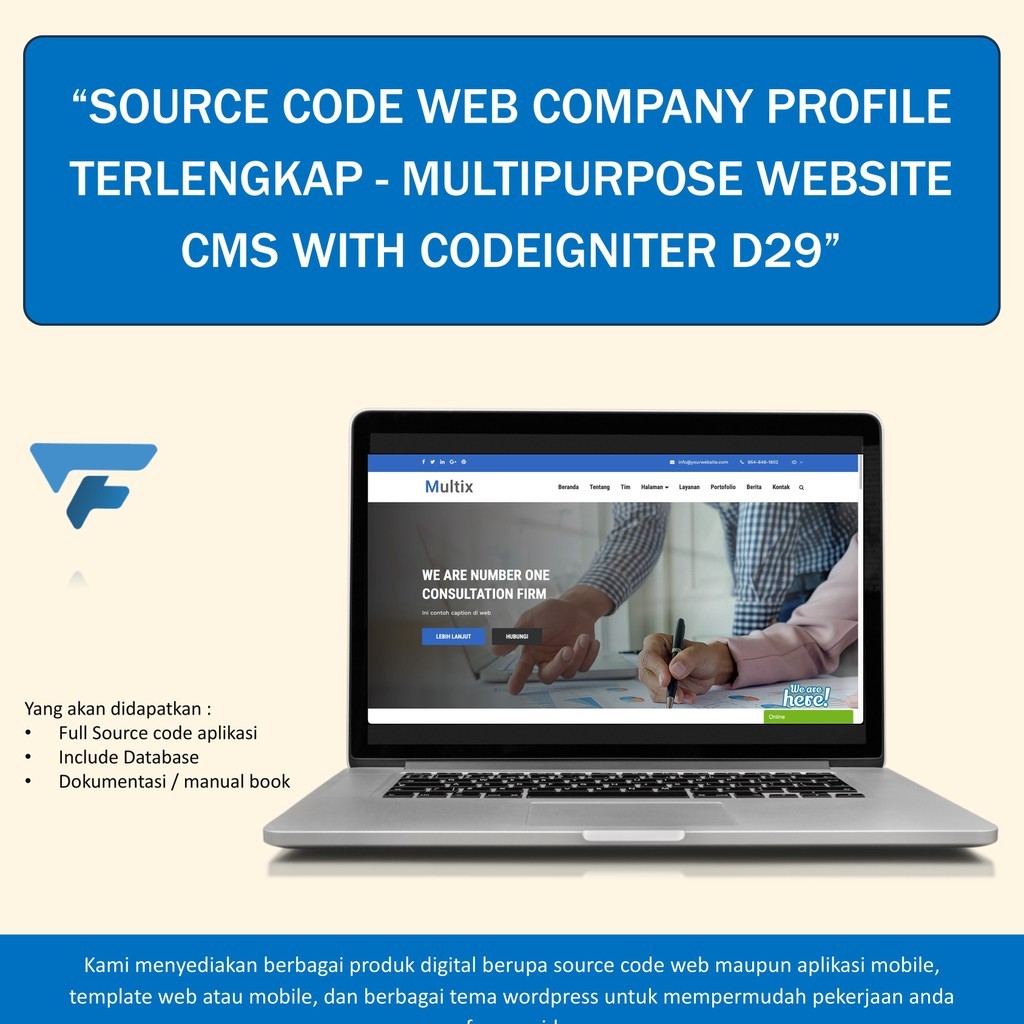 Jual SOURCE CODE WEB COMPANY PROFILE TERLENGKAP - MULTIPURPOSE WEBSITE CMS WITH CODEIGNITER D29 ...