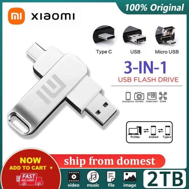 Jual Xiaomi TYPE-C Flashdisk 3IN1 USB 3.0 Kecepatan Tinggi, Driver ...