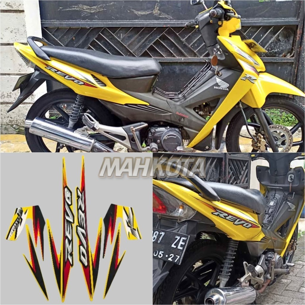 Jual Striping Stiker Polet Sepeda Motor List honda revo r 2007 kuning ...