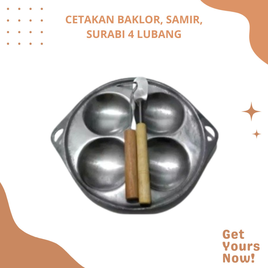 Jual CETAKAN CIMIN BAKLOR SAMIR SURABI 4 LUBANG - TARI PERABOT | Shopee ...