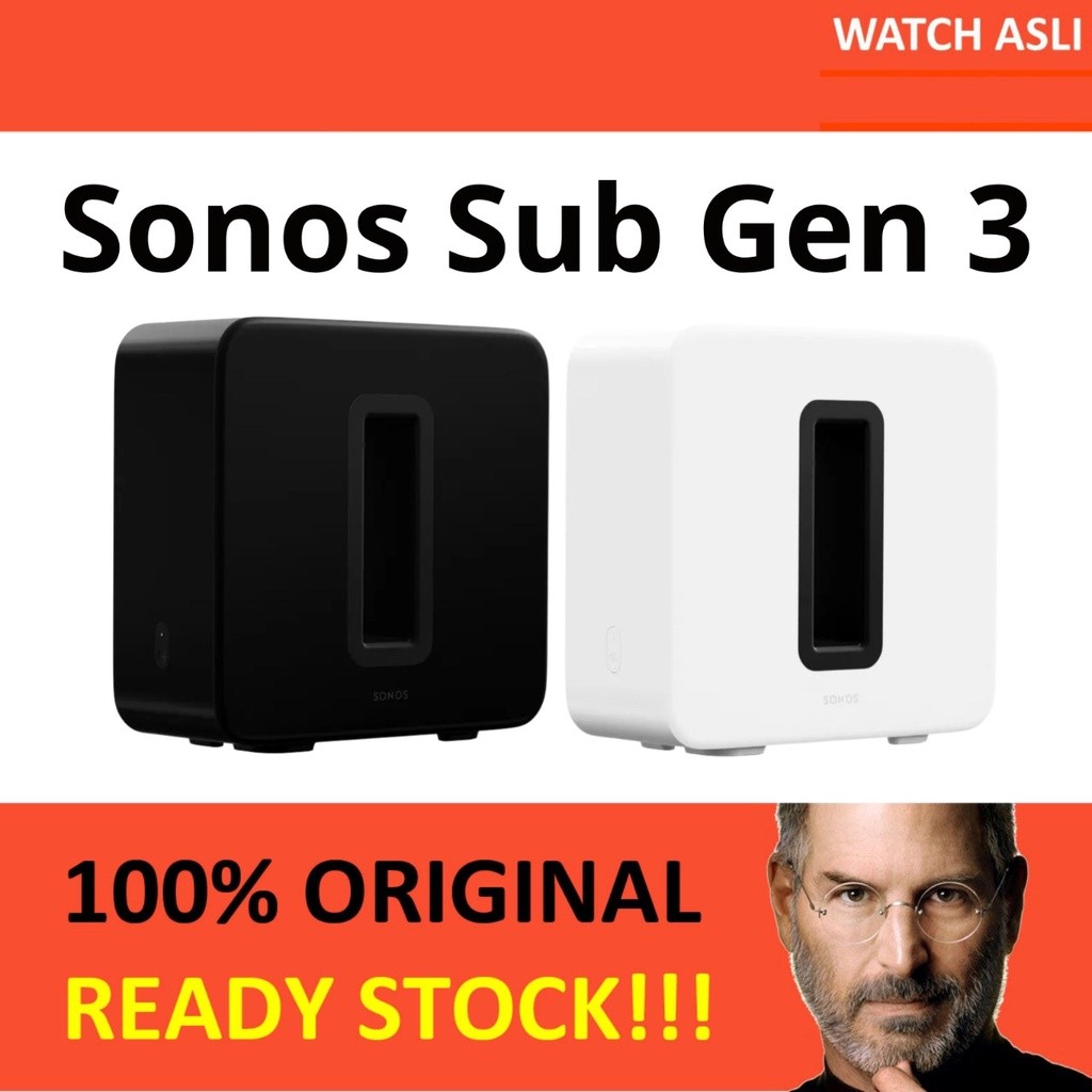Jual SONOS SUB GEN 3 WIRELESS SUBWOOFER BLACK / WHITE HiFi SYSTEM ...