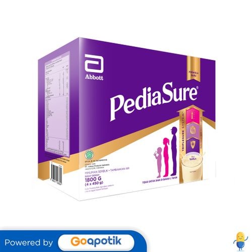 Jual Pediasure Mri Rasa Vanila 1800 Gram (4 X 450 ) Gram Box | Shopee ...