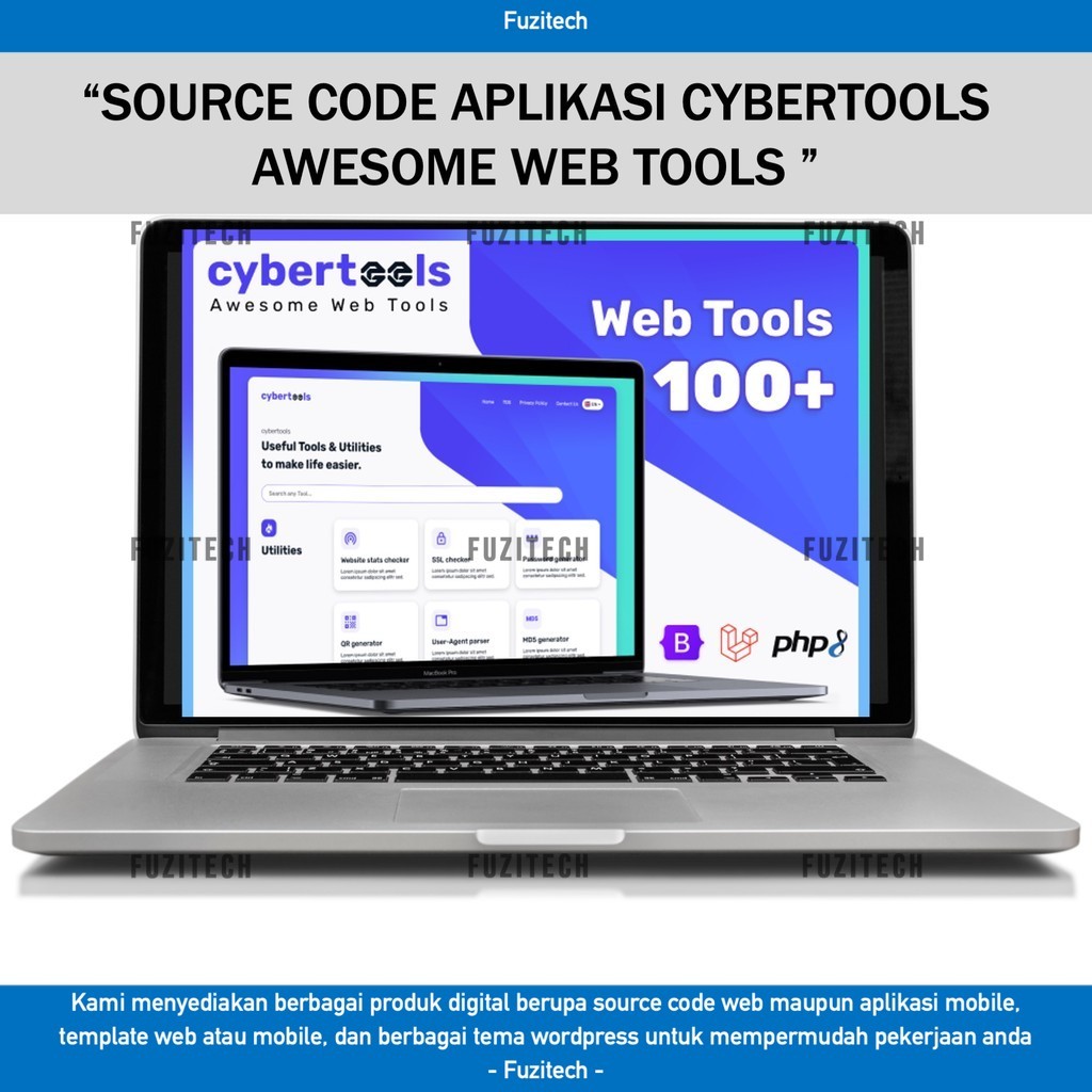 Jual SOURCE CODE APLIKASI WEB CYBERTOOLS AWESOME WEB TOOLS D55 FUZITECH | Shopee Indonesia