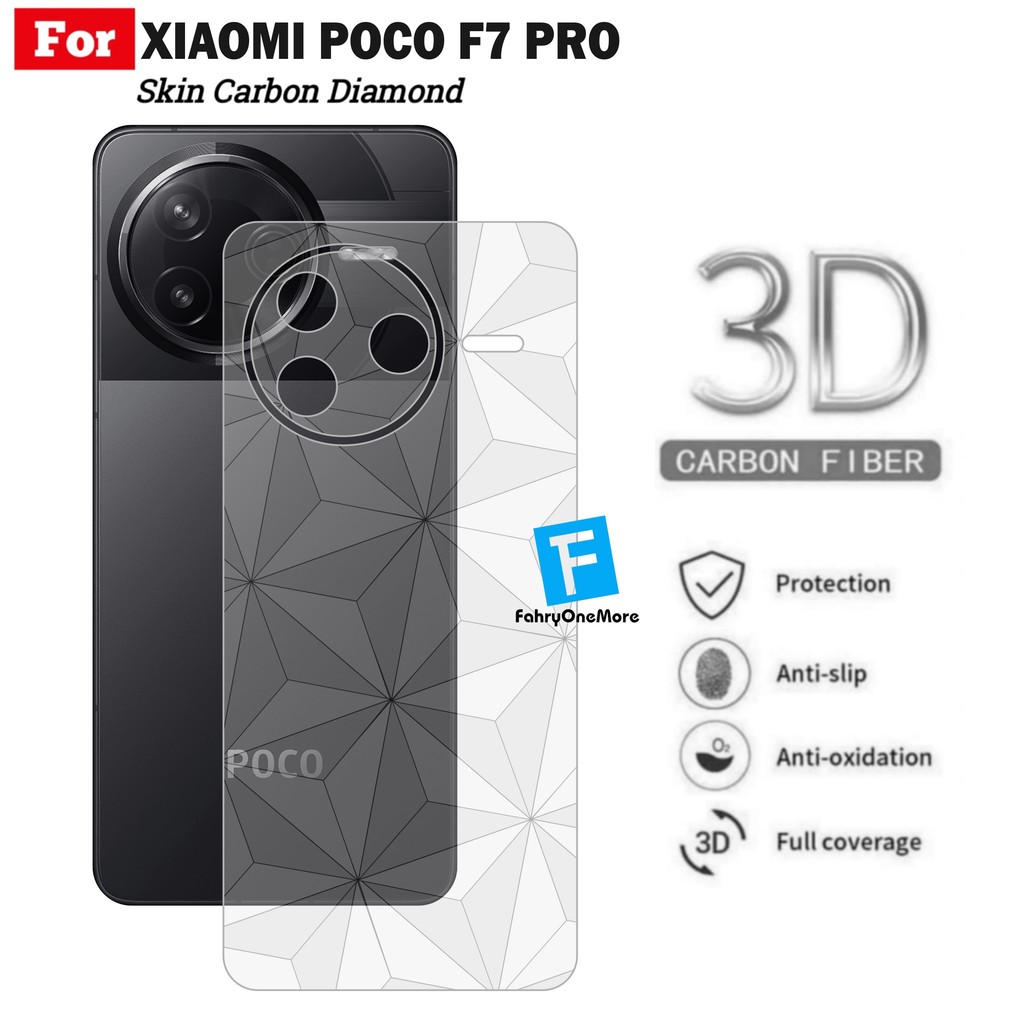 Jual Skin Carbon Xiaomi Poco F7 M7 Pro Ultra 5G Garskin Diamond Belakang Handphone | Shopee ...