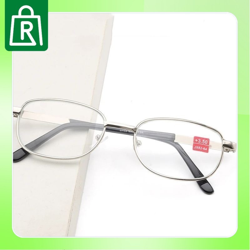 Jual Kacamata Baca Pria Wanita Stainless Steel Besi 888 Lensa Plus Anti ...
