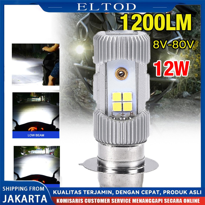 Jual LAMPU DEPAN MOTOR LED LED 2SISI H6 ARUS DC P15D M5 BST BOHLAM LAMPU DEPAN MOTOR LED HS1 H4 ...