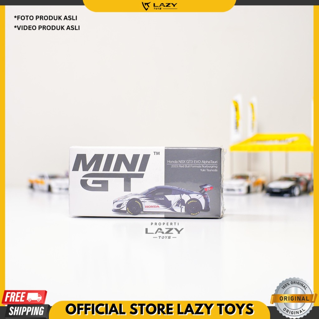 Jual Mini GT Honda NSX GT3 EVO Alpha Tauri Yuki Tsunoda 2023 RED BULL ...