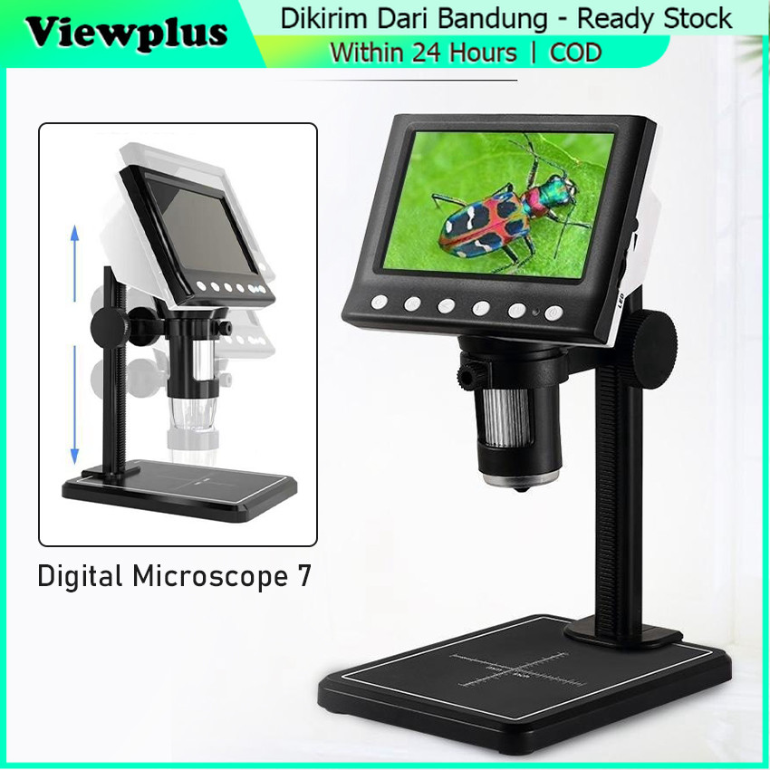 Jual Mikroskop Digital servis hp 10 MP Pembesaran 1000X 4.3 Inch LED ...