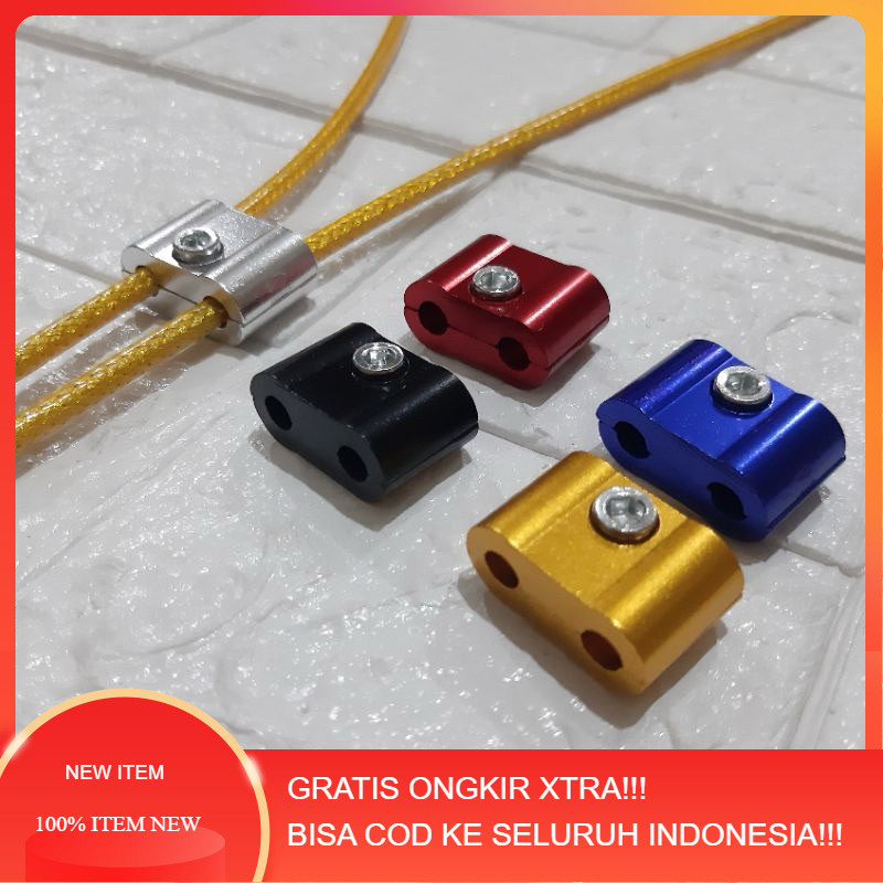 Jual KLEMAN KABEL GAS MODEL AKTIF BREKET KLEMAN KABEL GAS DOUBLE CNC ...