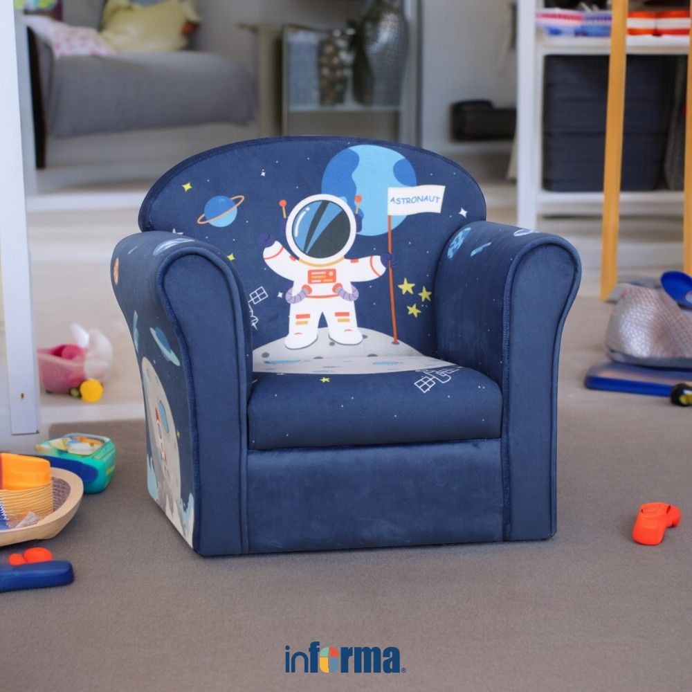 Jual Informa Darrel Sofa Anak Fabric 1 Seater Astronaut - Biru Navy ...