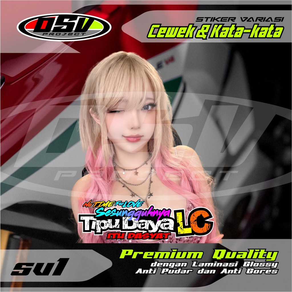 Jual Stiker Foto Cewek Cantik Keren TIPU DAYA LC Kualitas Premium Bisa ...