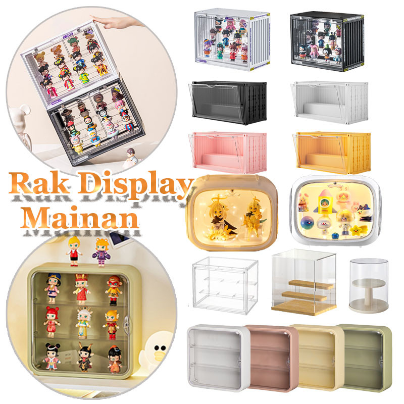 Jual Rak Display Mainan Box Display Storage Transparent Boxes Full ...