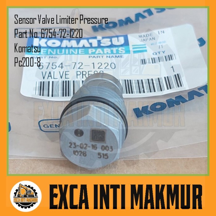 Jual Sensor Valve Limiter 6754-72-1220/1221 Komatsu Pc200-8 6754721220 ...