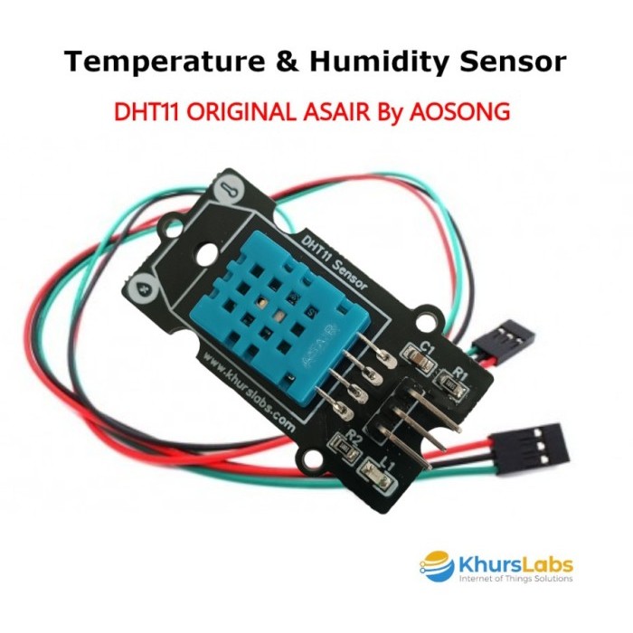Jual JS99 DHT11 Original Brand ASAIR By AOSONG Temperature & Humidity ...