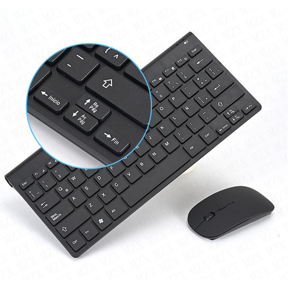 Jual MZX Wireless Keyboard and Mouse Kit Korean Arabic English Sets Combos Mini 2.4G DIY Desktop ...