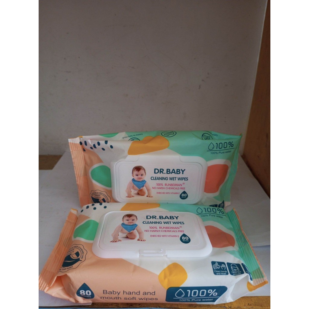 Jual Tisu basah DR. Baby 100% Runbeimian tanpa bahan kimia keras ...