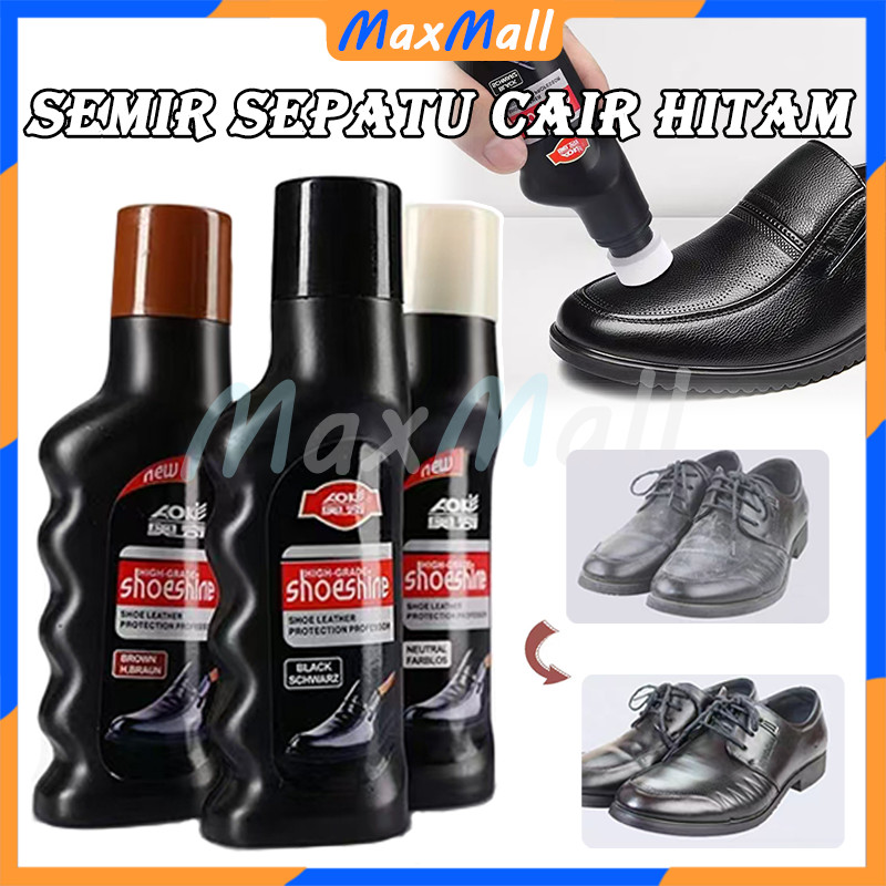 Jual Semir Sepatu Cair Hitam 65mL Shine & Protect Instant Polish Black ...