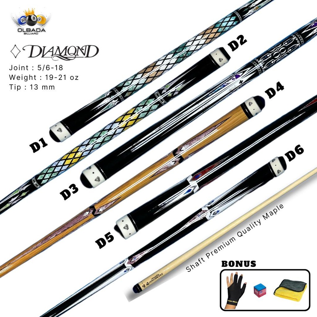 Jual Diamond D Series Stik Billiard / Stick Billiard Pelajar Ekonomis ...