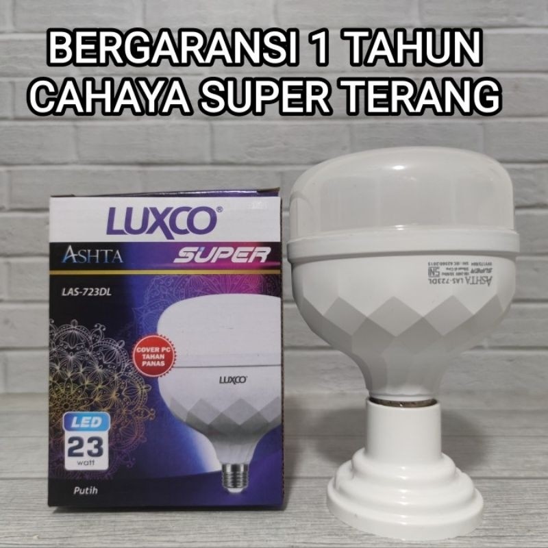 Jual LUXCO ASHTA SUPER LAMPU LED BULB 23W 23 WATT CAHAYA PUTIH | Shopee Indonesia