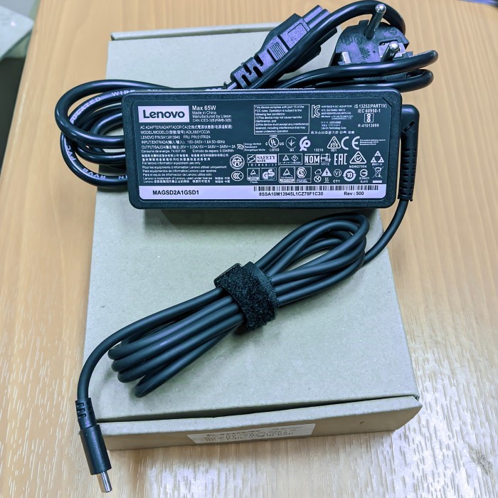 Jual Adaptor/Charger Lenovo Thinkpad T480 T580 T480S T490 T495 T590 ...