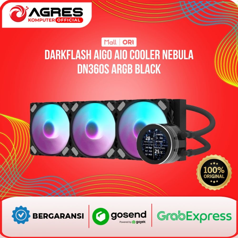 Jual DARKFLASH AIGO AIO COOLER NEBULA DN360S ARGB BLACK | Shopee Indonesia