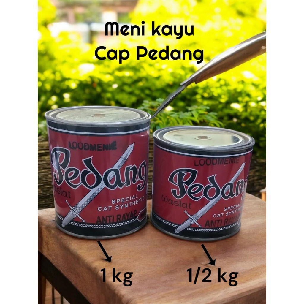 Jual Cat dasar kayu ,Cat Meni Kayu Pedang 1/2 Kg , meni kayu anti rayap ...