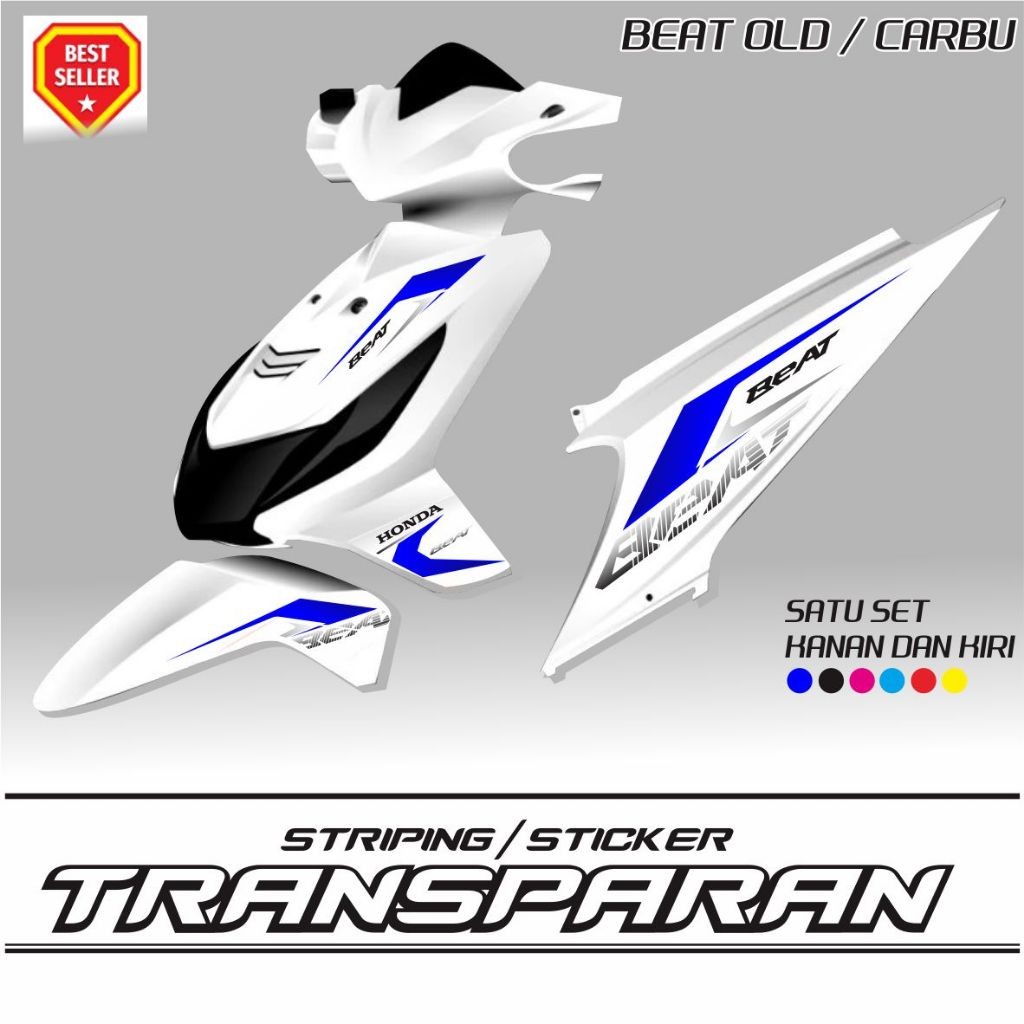 Jual STIKER TRANSPARAN MOTOR HONDA BEAT LAMA / VARIASI KEREN MOTIF ...