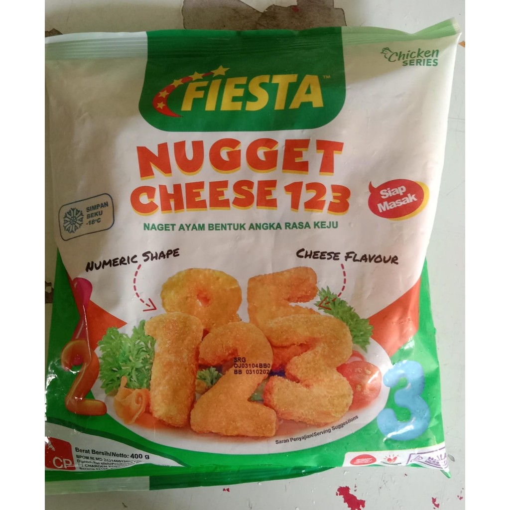 Jual Fiesta Cheese 123 Nugget Ayam Bentuk Angka Rasa Keju 400 gr ...