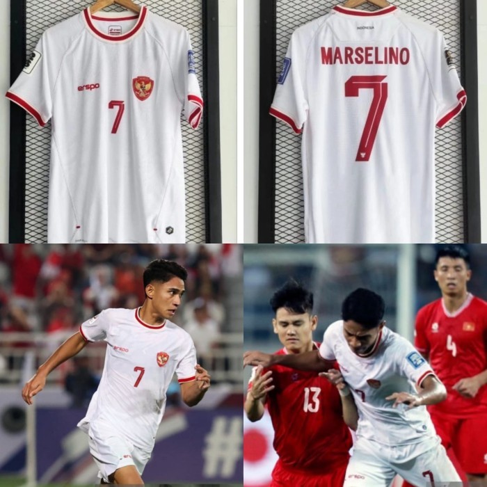 Jual JERSEY BAJU BOLA TIMNAS INDONESIA AWAY 2024 FULLPATCH + NAMESET ...
