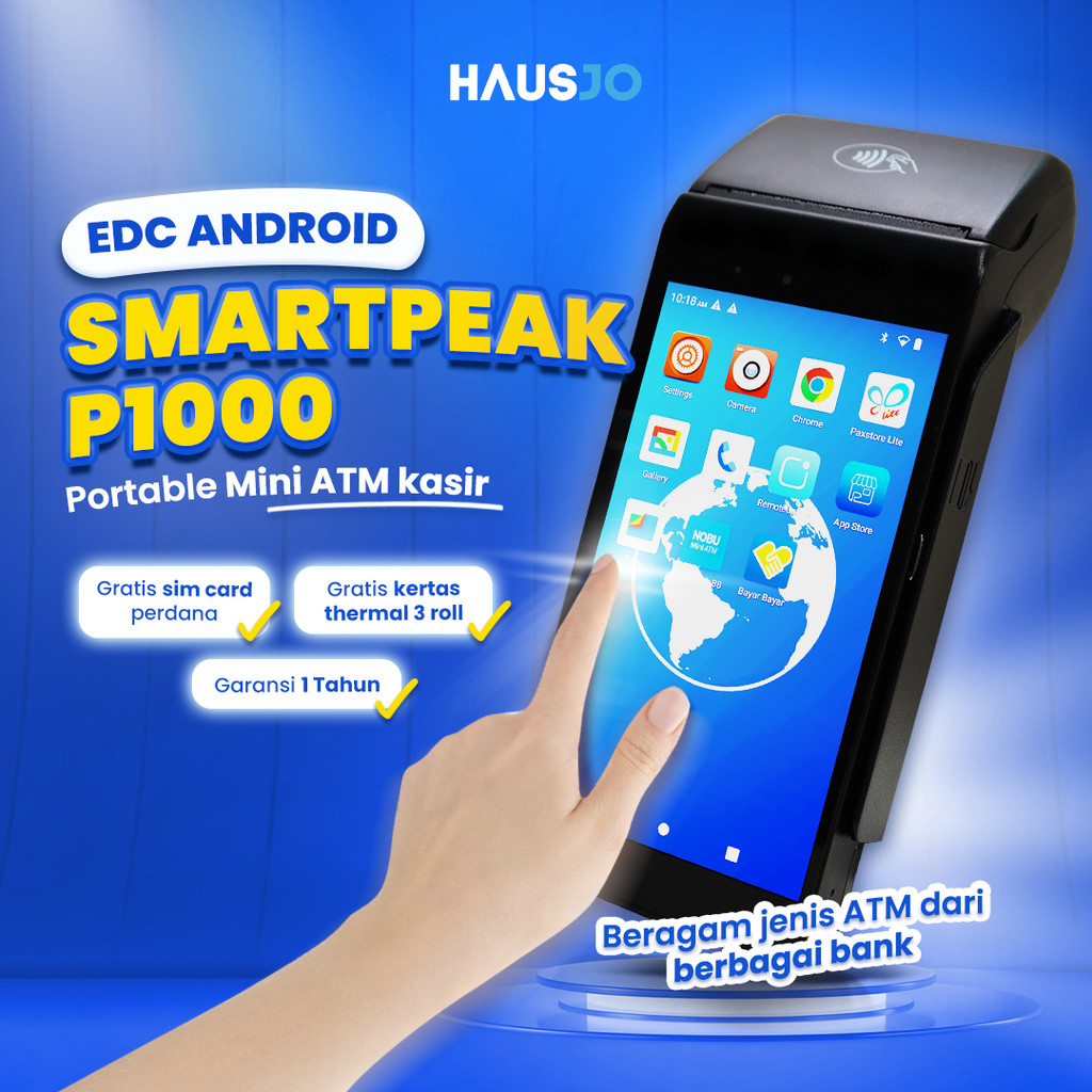 Jual SmartPeak P1000 EDC - Solusi Transaksi UMKM | Shopee Indonesia
