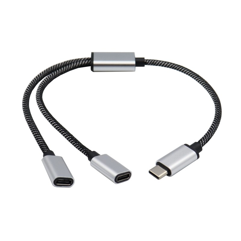 Jual USB C Male to Double USB C Female Splitter Cord Converter Multiple ...