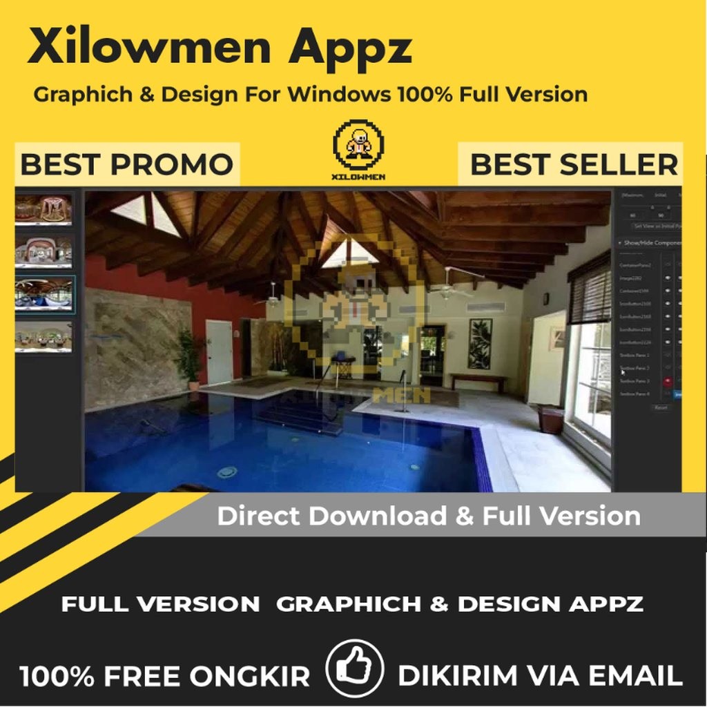 Jual [Full Version] 3DVista Virtual Tour Suite Pro 20 Pro Lifetime - untuk membuat tur virtual ...