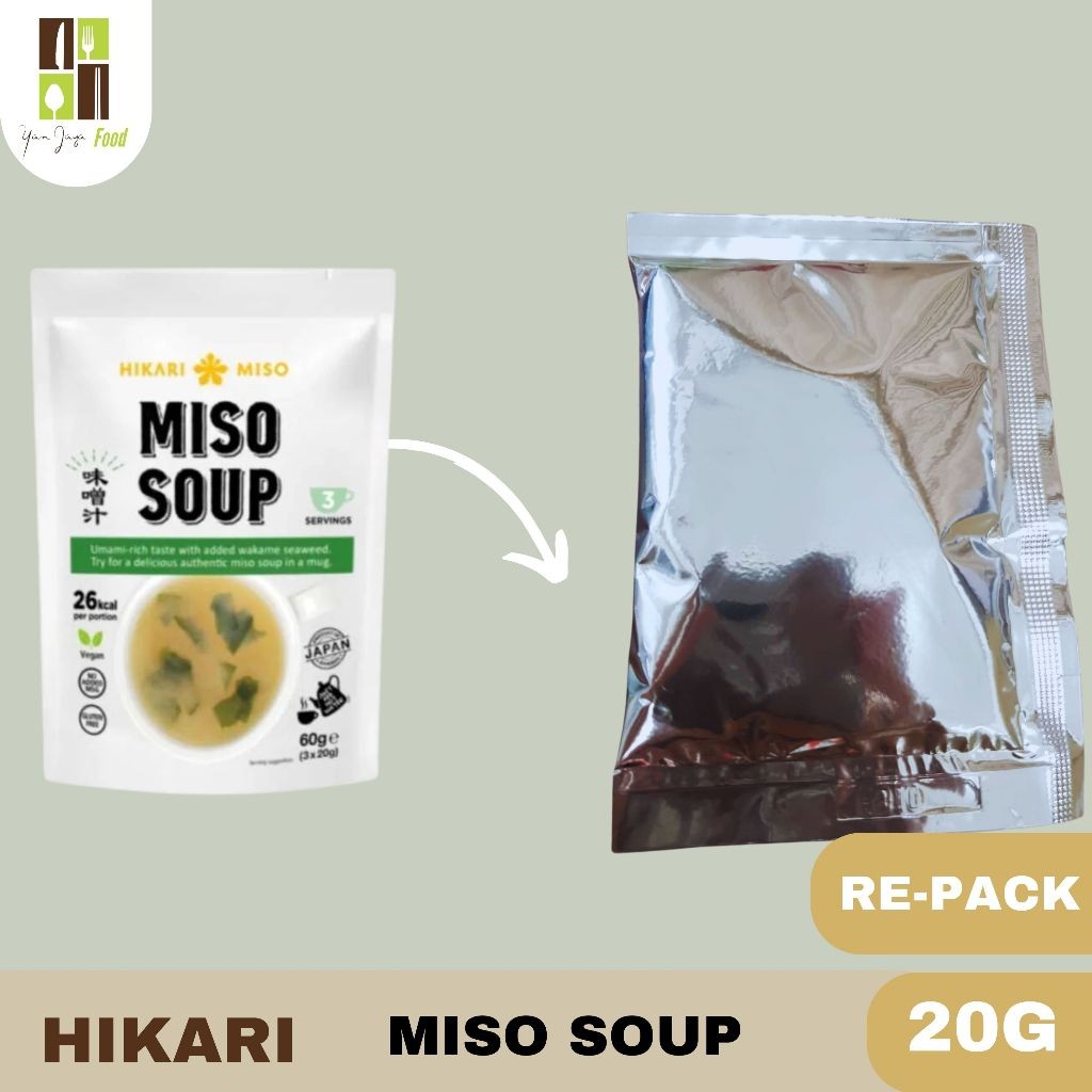 Jual Hikari Miso Soup / Miso Sup / Miso Instan Wakame asal Jepang RE-PACK 20G / 1 PCS Untuk 1 ...