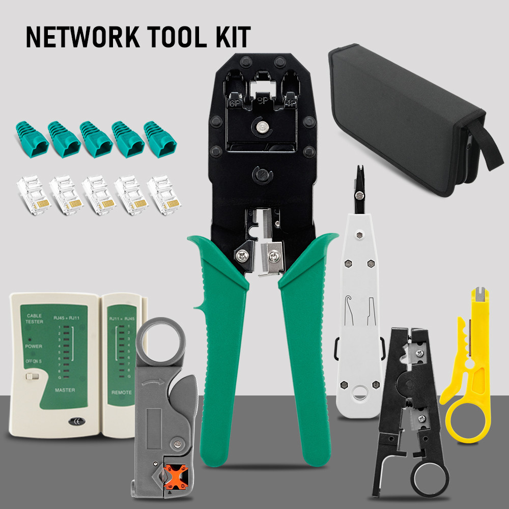 Jual Network Cable Tester Tool LAN Utp Screwdriver Wire Stripper RJ45 ...
