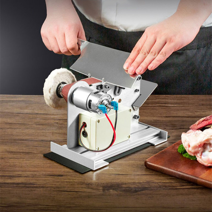 Jual 96W/400W Mini Electric Belt Sander DIY Grinding Machine Fixed ...