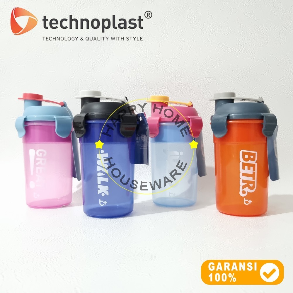Jual T+ Active Sport Square Lock Tumbler 435ml Botol Air Plastik Botol ...