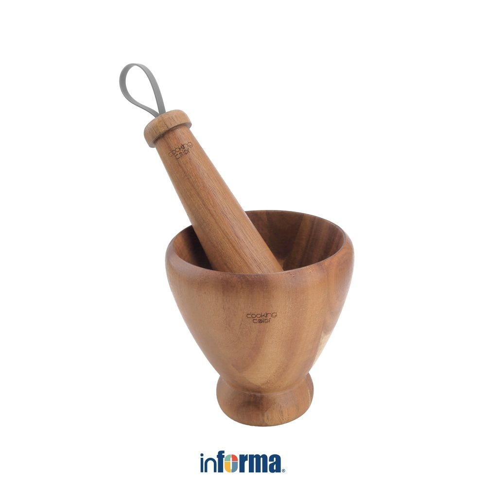 Jual Informa Cooking Color Prun Cobek & Ulekan Kayu Mortar Dan Pestle ...