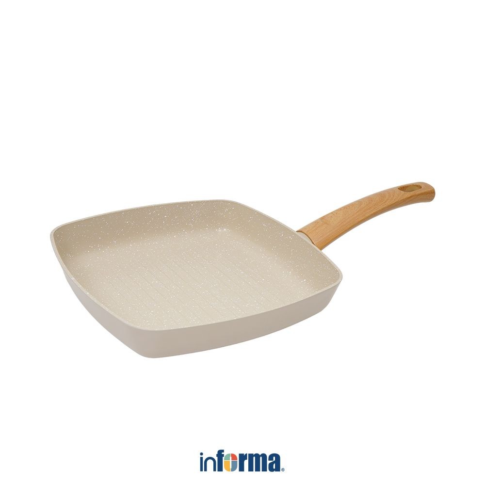 Jual Informa Cooking Color 24 cm Kent Wajan Panggang Ceramic - Abu-Abu ...