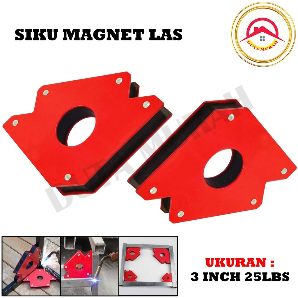 Jual Siku Magnet Las Welding 3 Inch Welding Magnet 25LBS | Shopee Indonesia