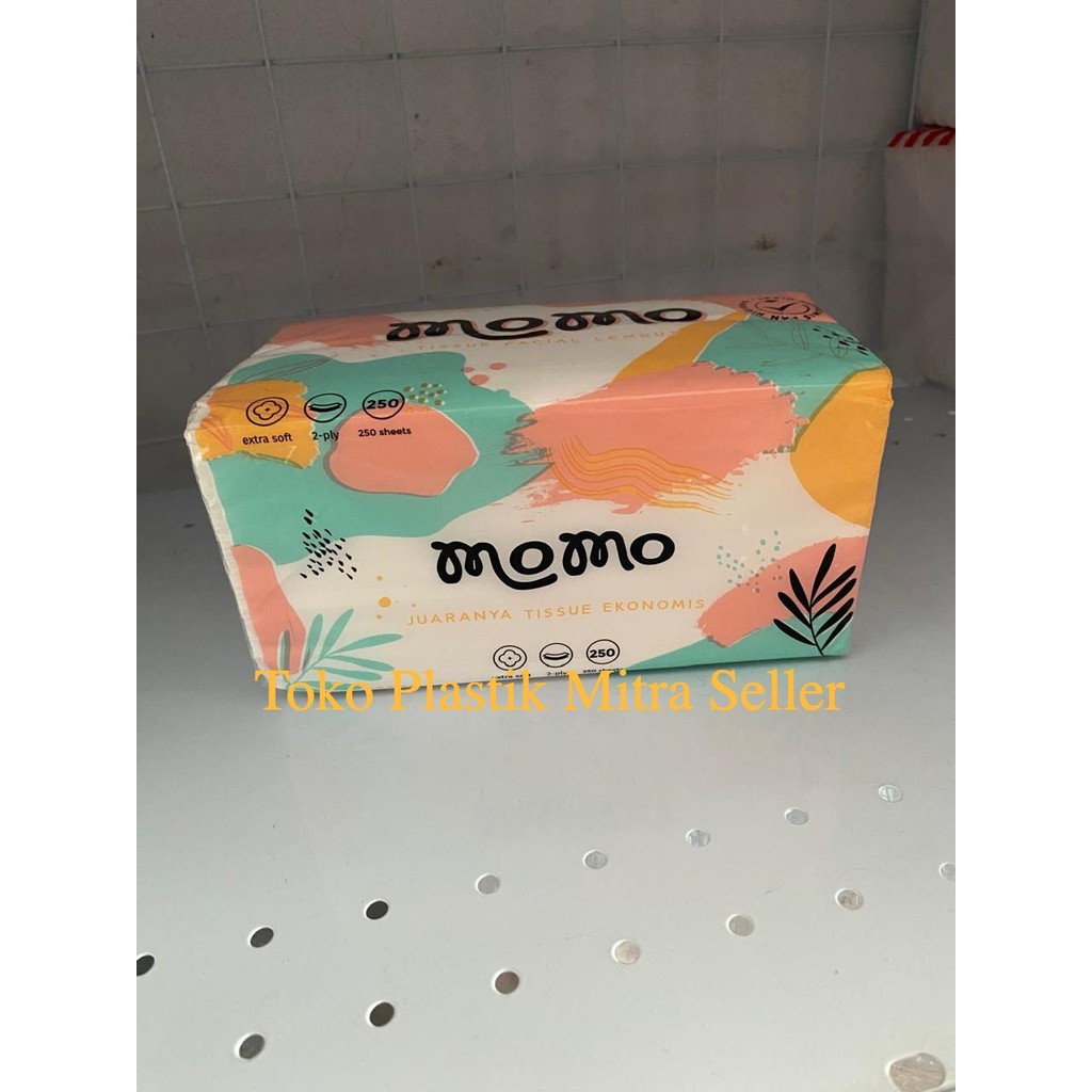 Jual MOMO Facial Tissue 250 Sheets 2 Ply | Shopee Indonesia