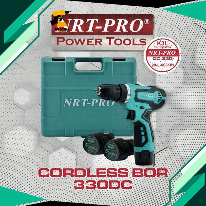 Jual BOR BATTERY / BOR CORDLESS 10MM 12V DC 330 HD NRT-PRO | Shopee ...