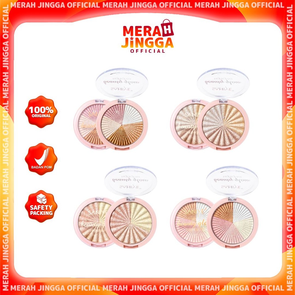 Jual SANIYE 5 Warna Glitter Highlighter Wajah Highlight Eyeshadow ...