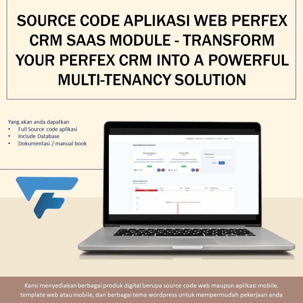 Jual SOURCE CODE APLIKASI WEB PERFEX CRM SAAS MODULE - TRANSFORM YOUR PERFEX CRM INTO A POWERFUL ...