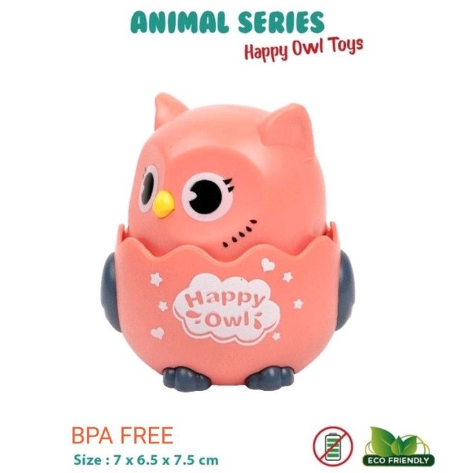 Jual Mainan Burung Hantu/Mainan Bayi Happy Owl /Mainan Mesin Putar ...