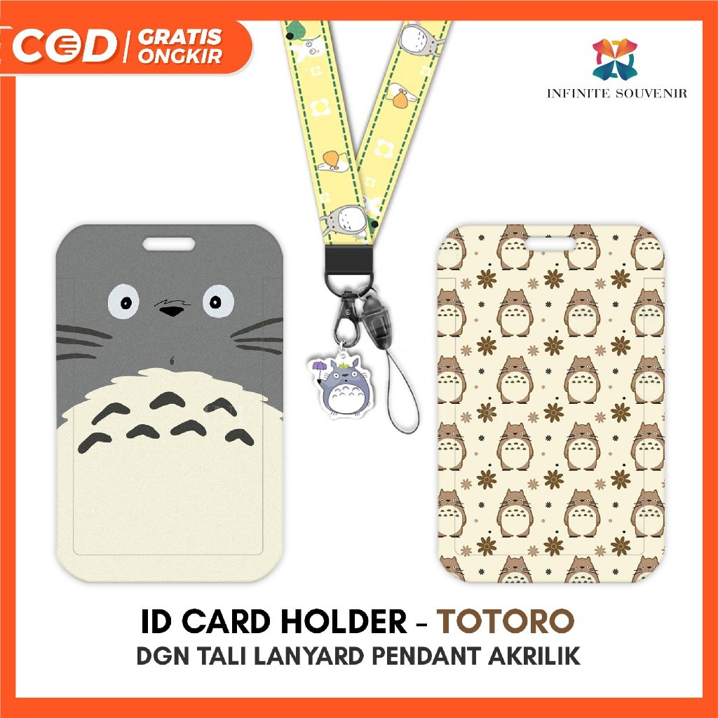 Jual [N003] TOTORO / Name Tag Card Holder Motif Karakter Totoro ...