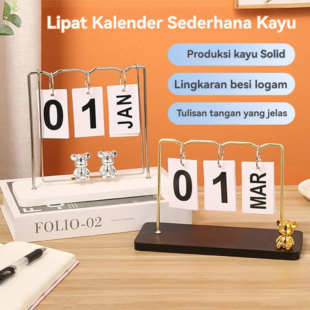 Jual Kalender desktop kantor kreatif Eropa Bear calendar ornament ...