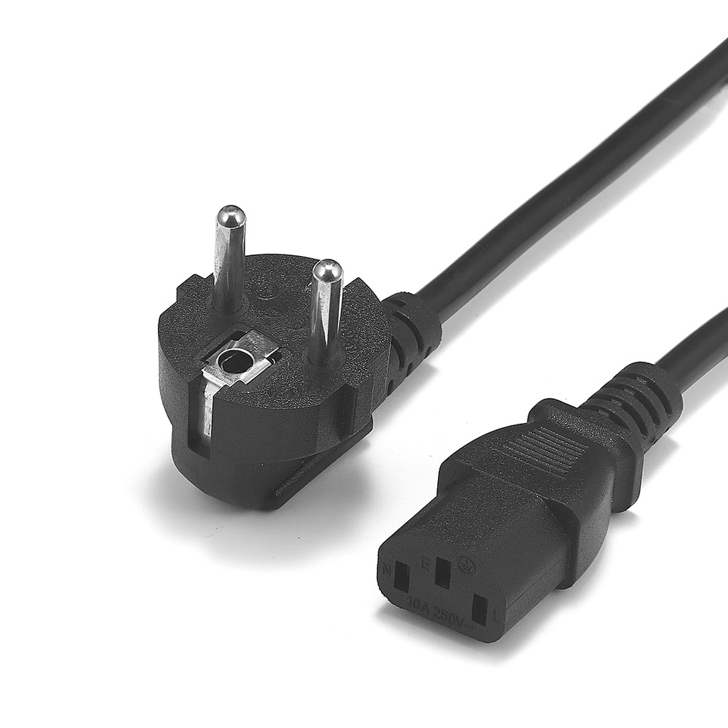 Jual EU Plug Power Supply Cable 3 Prong 1.2m IEC C13 USA AU UK AC Power ...
